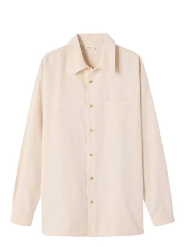 American Vintage Lycaz Cotton Shirt - Nude