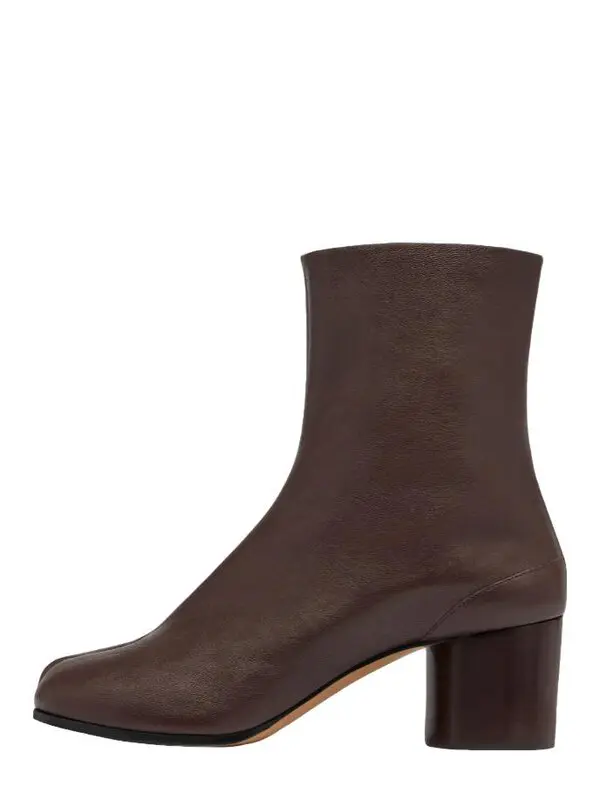 MAISON MARGIELA Tabi Ankle Boots With Block Heel - Brown