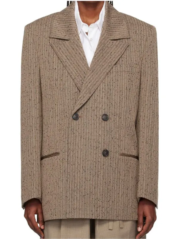 RÓHE Double Breasted Blazer - Brown