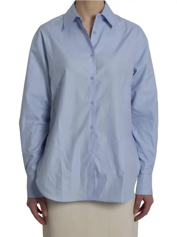 THE FRANKIE SHOP Cotton Shirt - Light Blue