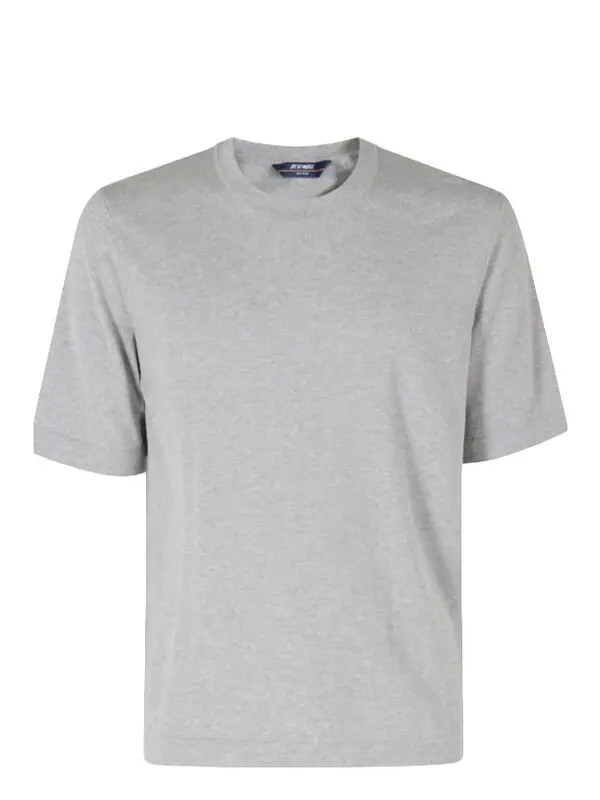 K-WAY Combe Marl-effect Crew-neck T-shirt - Gray