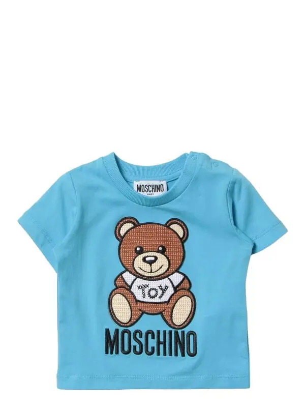 Moschino Detail Short Sleeve T-shirt - Blue