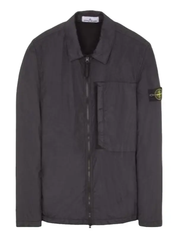 Stone Island Crinkle Reps Lightweight Jacket - Black