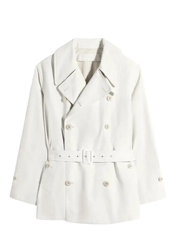 LEMAIRE Belted Trench Coat - Soy
