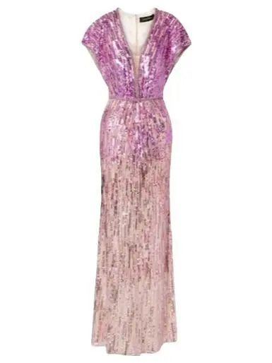 Jenny Packham Dusk Sequined Gown - Pink