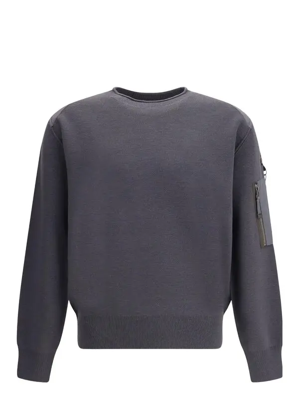 PARAJUMPERS Crew Neck Long Sleeve Sweater - Black