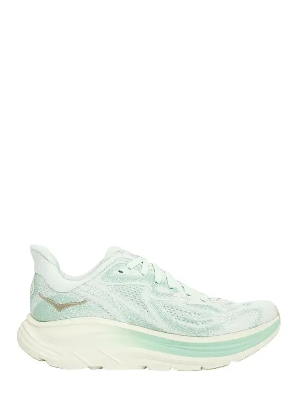 Hoka One One Clifton 10 Round Toe Lace-up Sneakers - White
