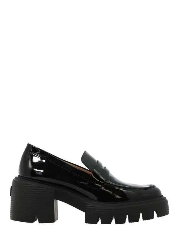STUART WEITZMAN Soho 60mm Platform Leather Loafers - Black