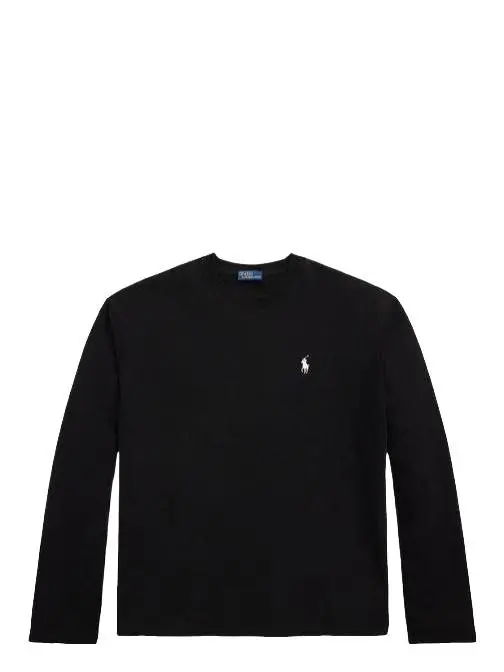 Polo Ralph Lauren Crewneck Logo Embroidered T-shirt - Black