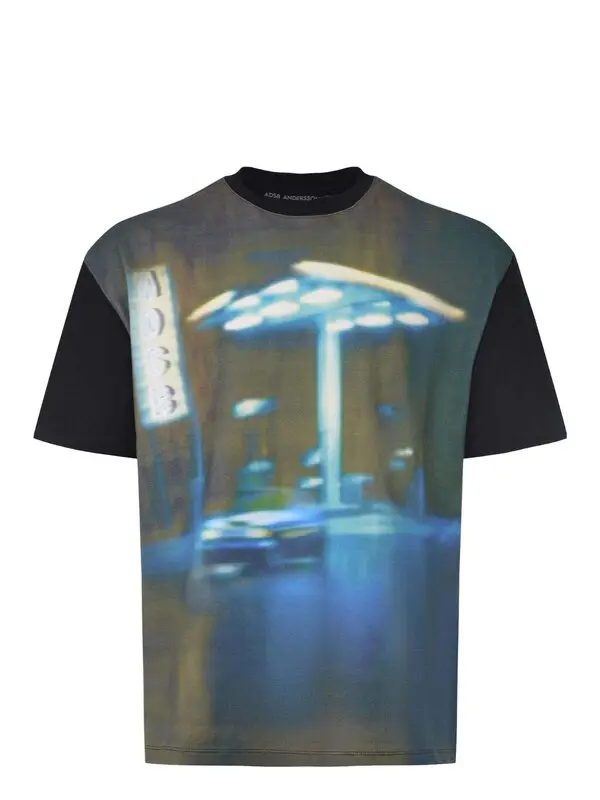 Andersson Bell Graphic Print T-shirt - Black
