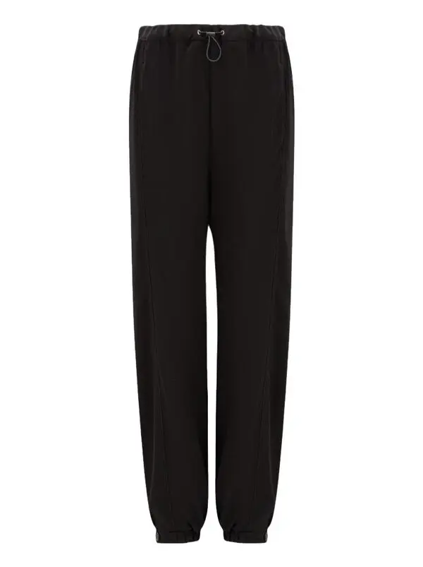 Moncler Relaxed Fit Straight Leg Trousers - Black