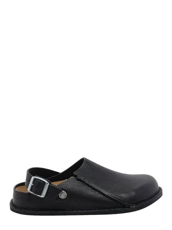 BIRKENSTOCK Lutry Buckled Mules - Black