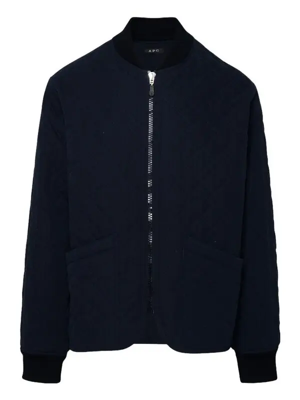 A.p.c. Quilted Bomber Jacket - Black