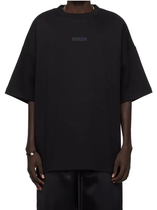 Fear Of God 90s Fit Pique Crew-neck T-shirt - Black