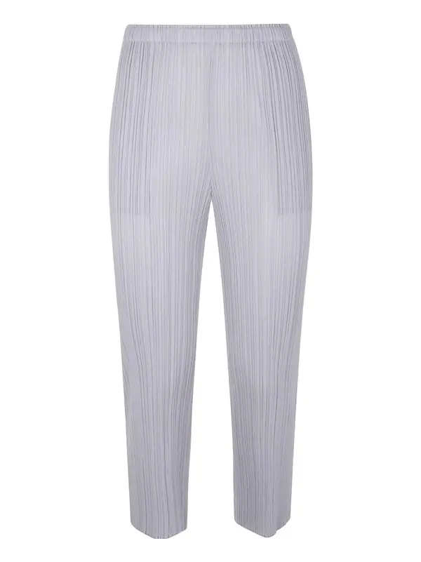 Issey Miyake Pleated Trousers - Light Gray