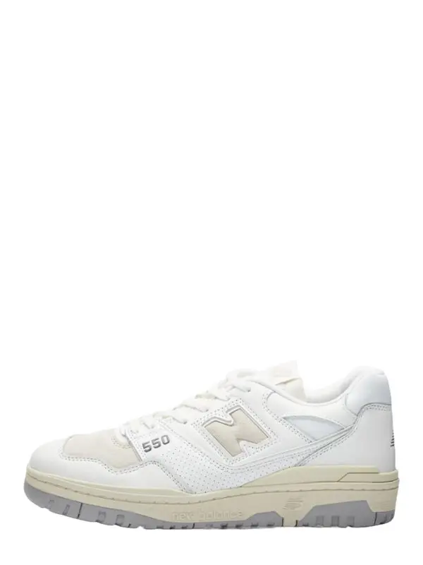 NEW BALANCE 550 Paneled Leather Sneakers - White
