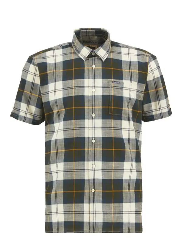 Barbour Tartan-pattern Short-sleeve Shirt - Black
