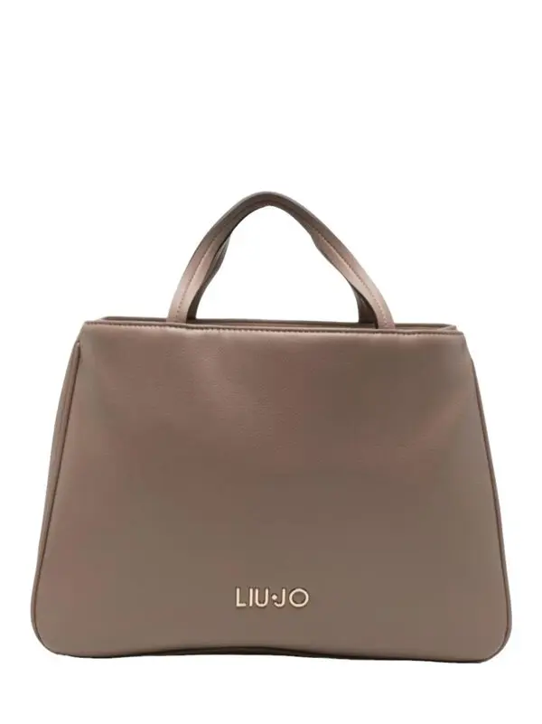 Liu Jo Tote Bag With Logo Detail - Brown