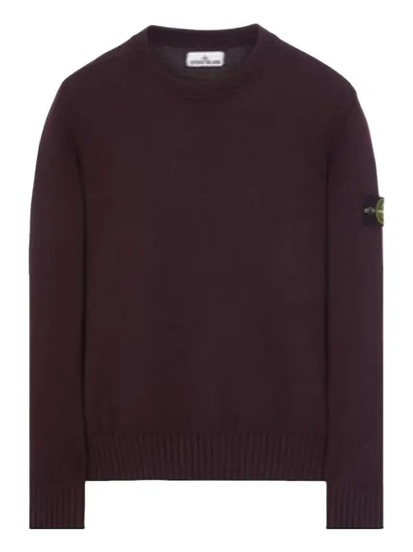 Stone Island Compass Patch Waffle-knit Jumper - Pulp Color