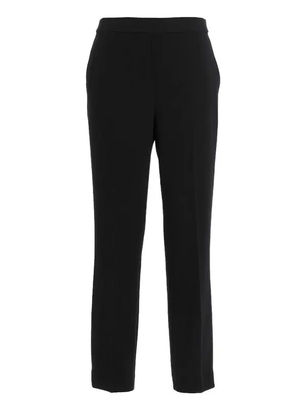 Theory Straight-leg Cropped Trousers - Black