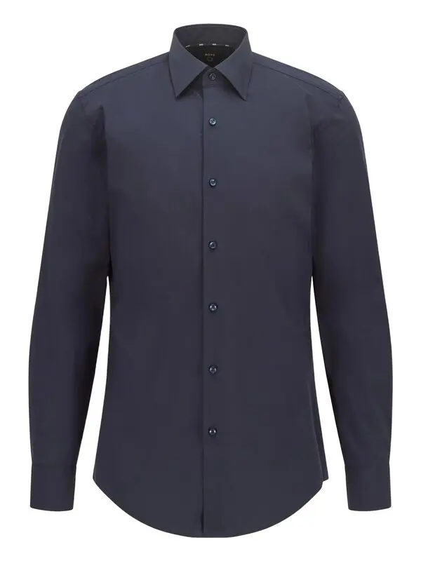 Hugo Boss Long-sleeved Buttoned Shirt - Black