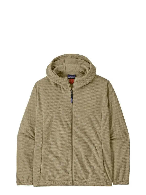 Patagonia Textured Zip-up Hooded Fleece - Nude