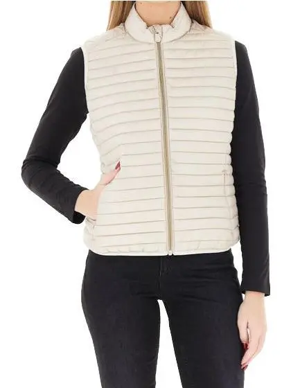 SAVE THE DUCK Sleeveless Zip-up Down Vest - Black