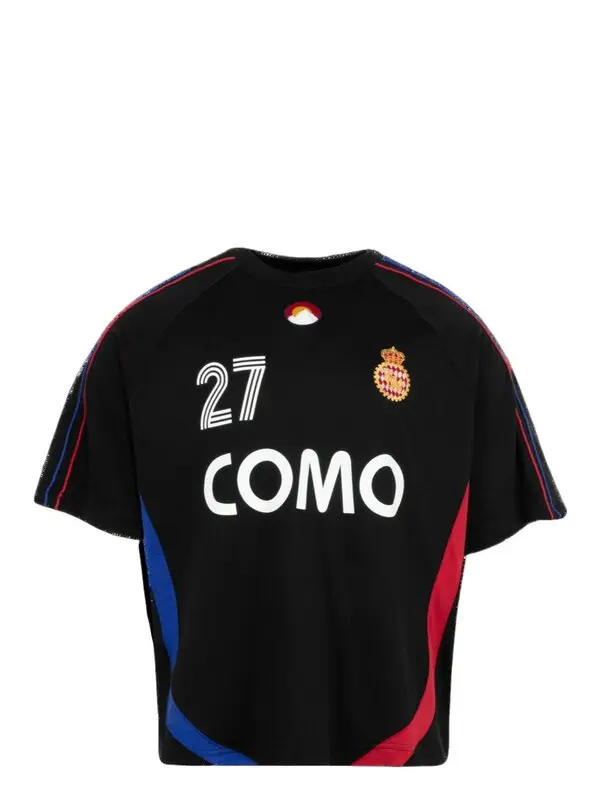 Rhude 27 Jersey Shirt - Black/navy/red