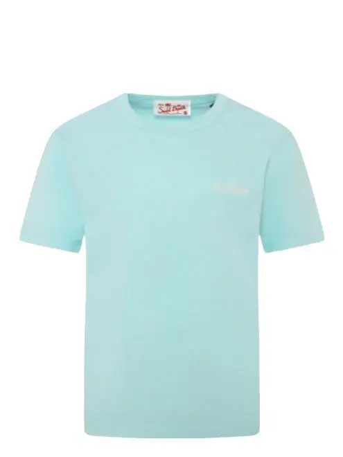 MC2 SAINT BARTH Short-sleeved Crew Neck T-shirt - Blue