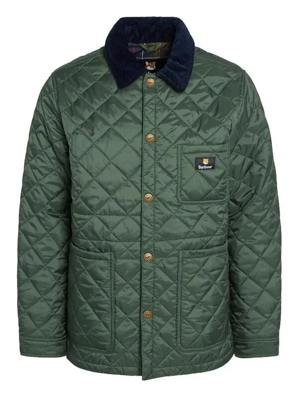 Barbour Quilted Padded Jacket With Tartan Lining - No
