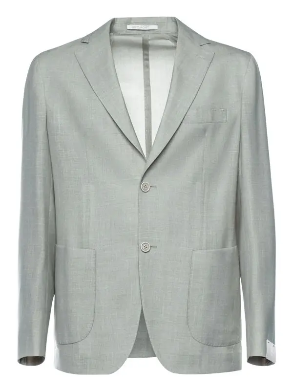 Eleventy Single-breasted Tailored Blazer - Gray