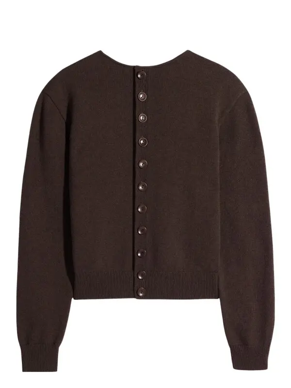 LEMAIRE Reversible Buttoned Sweater - Black