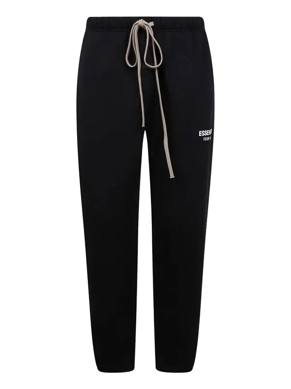 Fear Of God Logo Printed Drawstring Track Pants - Black