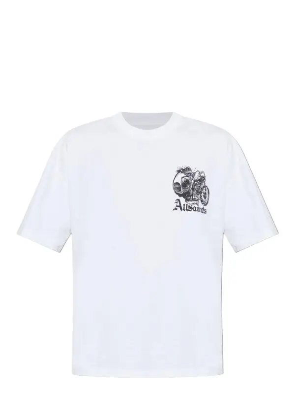 ALLSAINTS Panhead Skull Graphic T-shirt - White