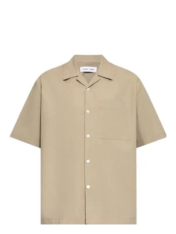 SAMSOE SAMSOE Saemerson Short-sleeve Shirt - Aluminium