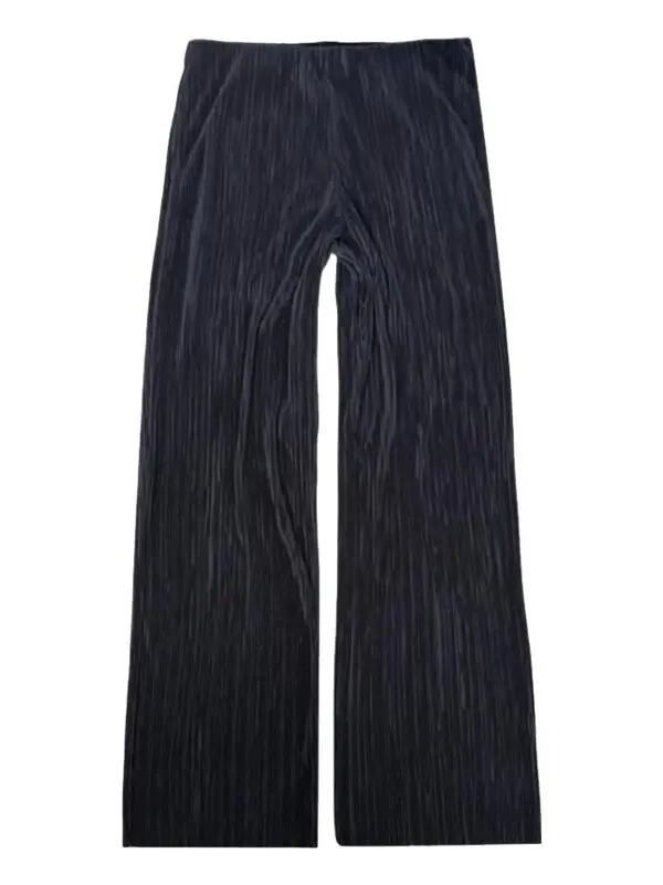 Calvin Klein Pleated Wide-leg Trousers - Black