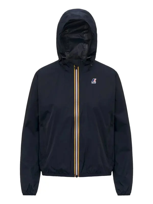K-WAY Zip-up Hooded Waterproof Jacket - Blue Depth