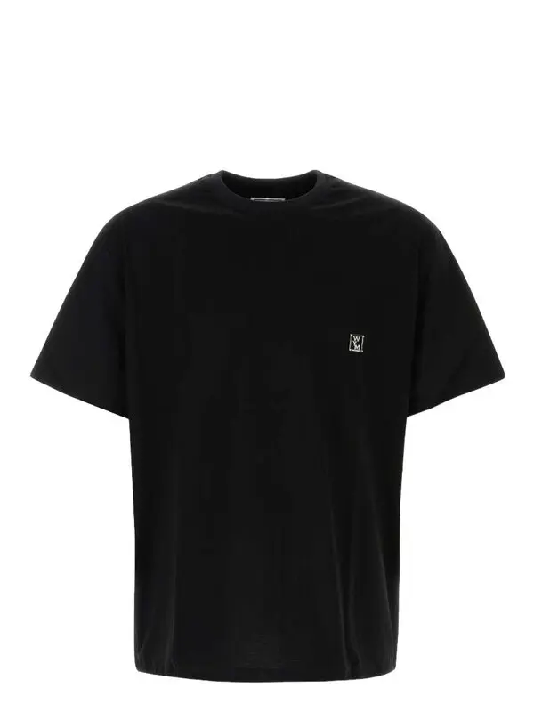 WOOYOUNGMI Logo-plaque Cotton T-shirt - Black