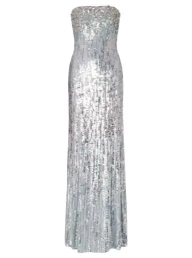 Jenny Packham Honesty Embellished Gown - Gray