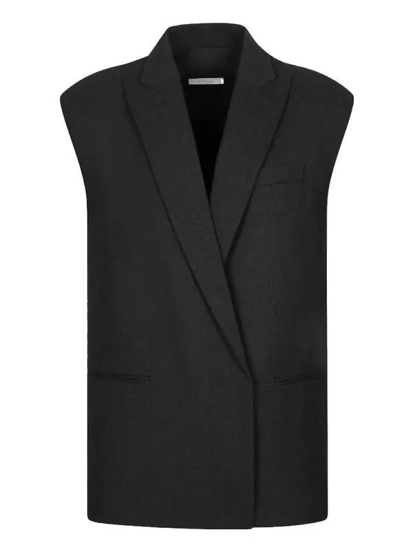 Red Valentino The Smith Virgin-wool Gilet - Black