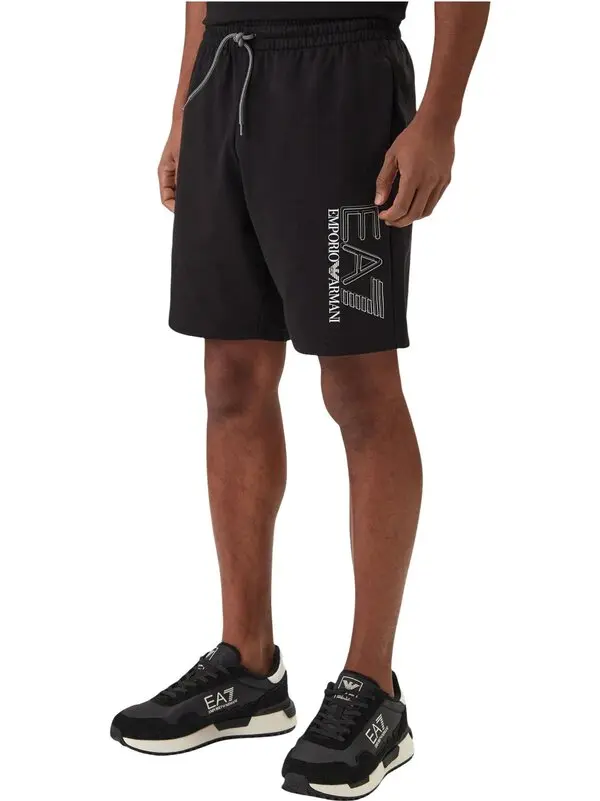 EA7 Logo Shorts - Black