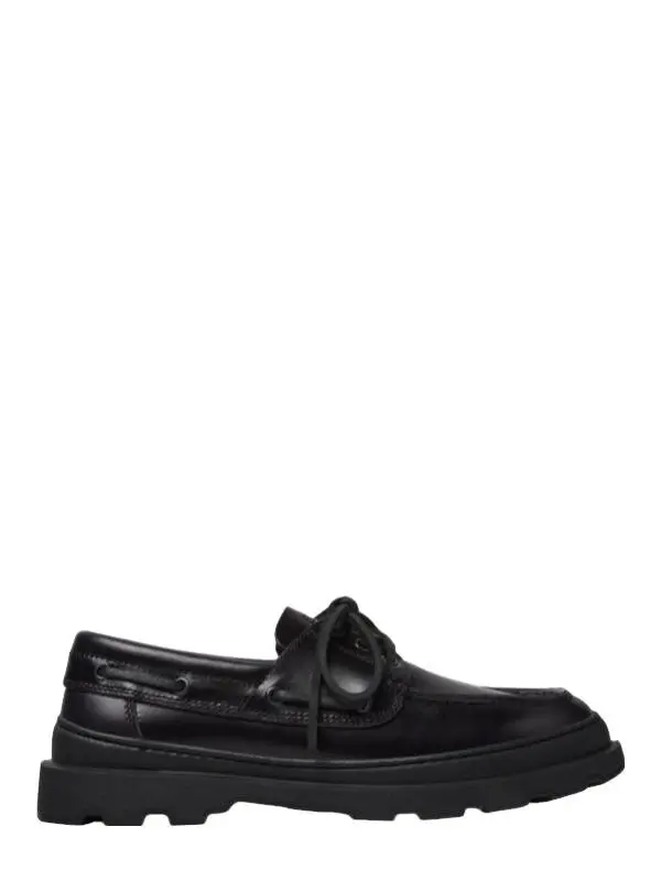 Camper Lace-up Boat Shoes - Black