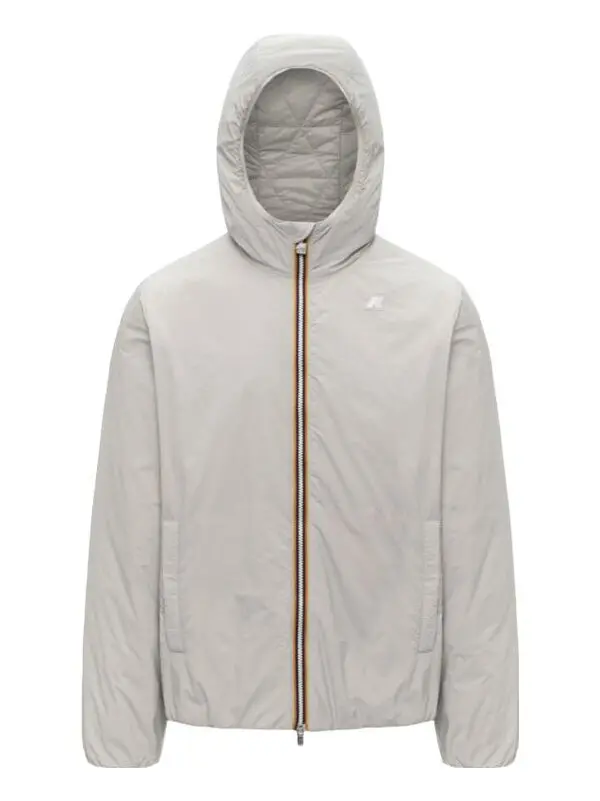 K-WAY Hooded Zip-up Jacket - Beige