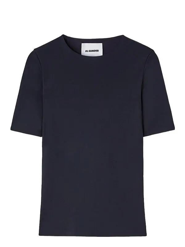 JIL SANDER Crewneck Short-sleeved T-shirt - Black