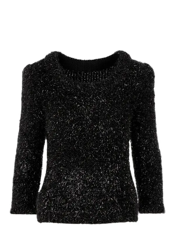 Alberta Ferretti Round Neck Sweater - Black