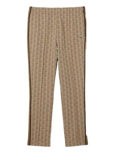 Lacoste Paris Monogram Sweatpants - Beige/brown