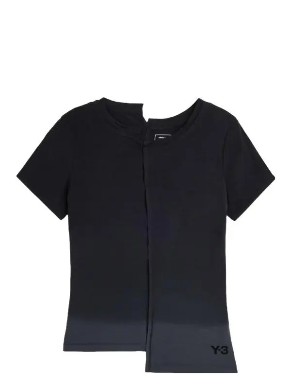 Y3 Dip-dye Fitted T-shirt - Black