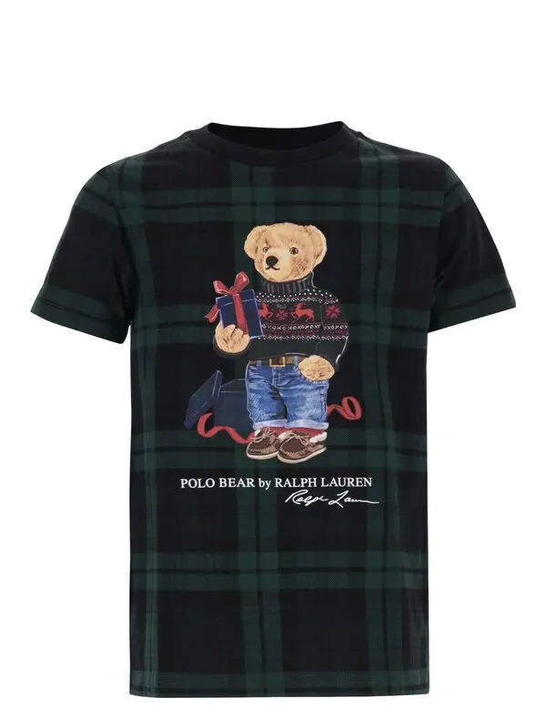 Polo Ralph Lauren Teddy Bear Motif Cotton T-shirt - Black
