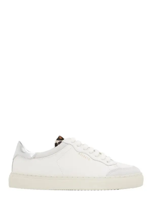 Axel Arigato Clean 180 Lace-up Sneakers With Leopard Detail - White