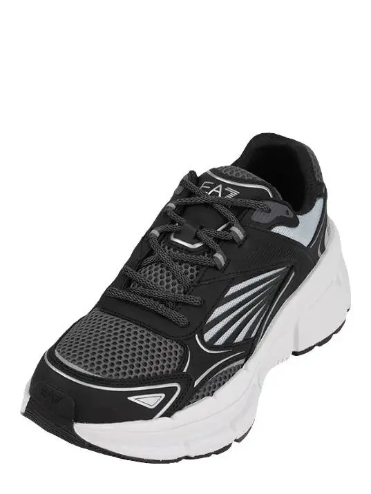 EA7 Round Toe Sneakers - Black